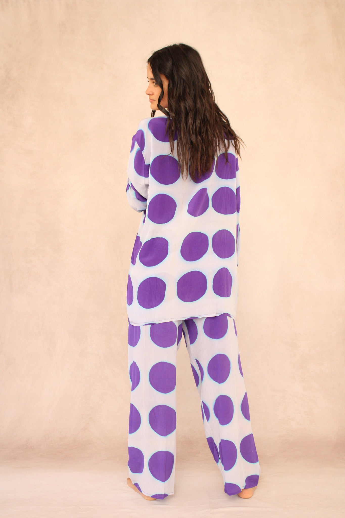 WHITE POLKA DOT SILK SET – Sunchasers